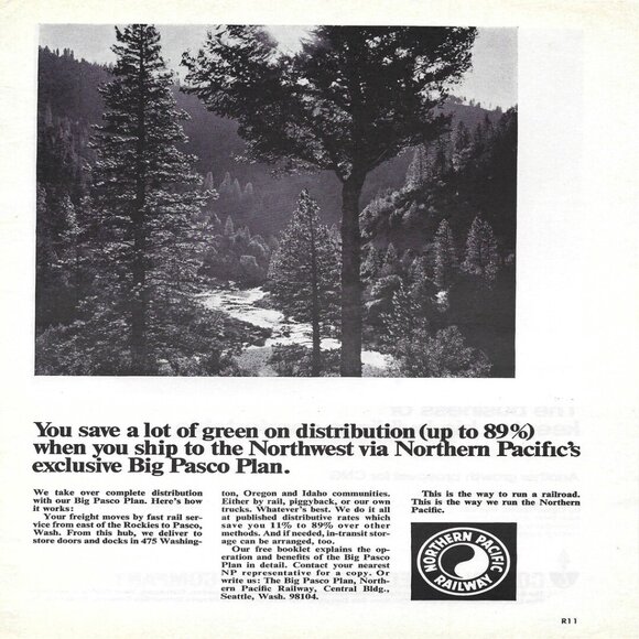 Northern Pacific Railway | Art | 967 Northern Pacific Railway Big Pasco ...